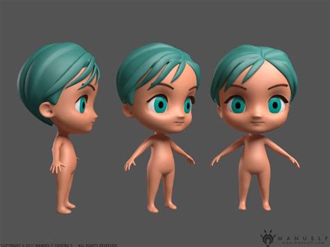 Cute Chibi Character 3d Model Chibi Characters Cute Chibi Chibi