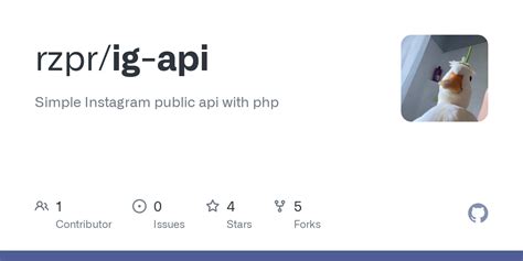 github rzpr ig api simple instagram public api with php