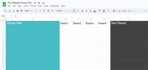 Qa Tester Manual Group Testing For Bugs Worksheet Pre Release R