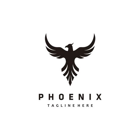 Phoenix Bird Minimalist Logo Design Vector Illustration 19604202 Vector