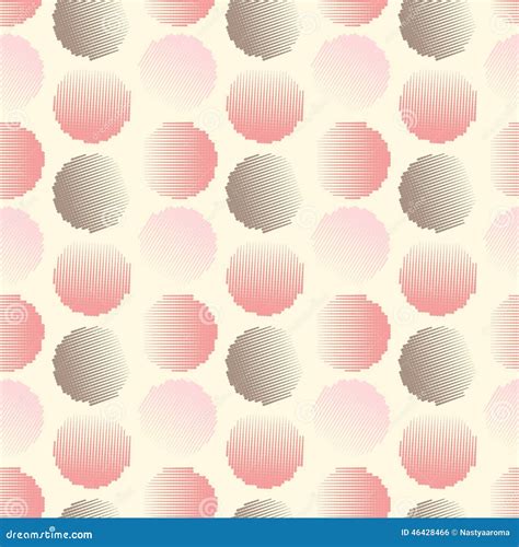 Vector Fabric Circles Abstract Seamless Pattern Stock Vector Illustration Of Cover Bubble