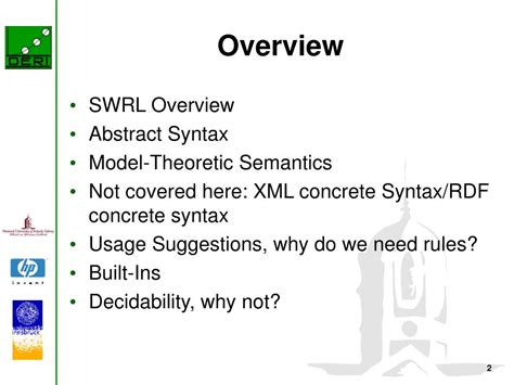 Ppt Swrl 06 A Semantic Web Rule Language Combining Owl And Ruleml Powerpoint Presentation