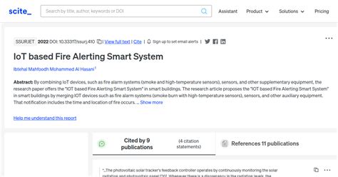Iot Based Fire Alerting Smart System