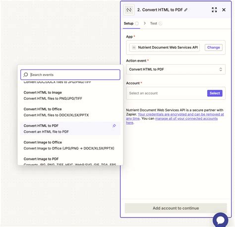 Convert Html To Pdf With Nutrient Document Web Services Api On Zapier