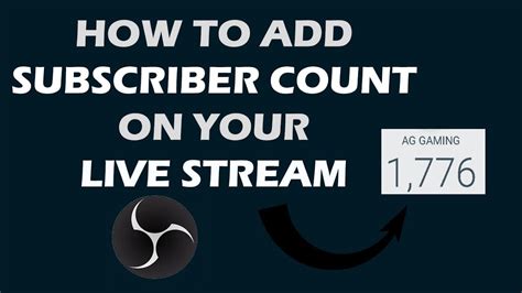 How To Add Subscriber Count On Your Live Stream Youtube