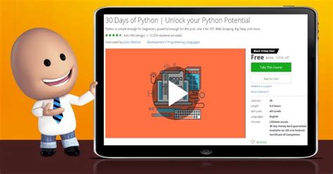 [100 off] 30 days of python unlock your python potential worth 195
