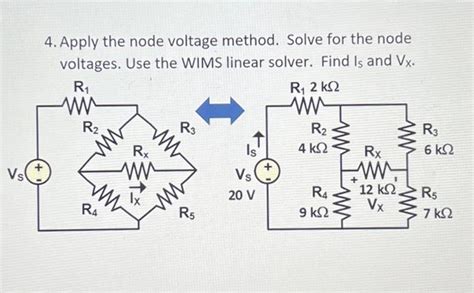 Solved Vs Apply The Node Voltage Method Solve For The Chegg