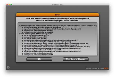 Error Log Window Image Lugdunon ModDB