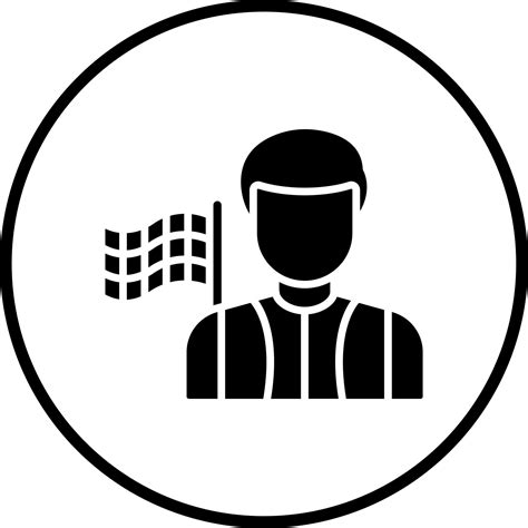 Flagman Vector Icon Style 22238200 Vector Art At Vecteezy