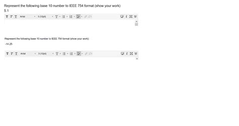 Solved Ieee 754 Format Of Representing Very Small Numbers Or