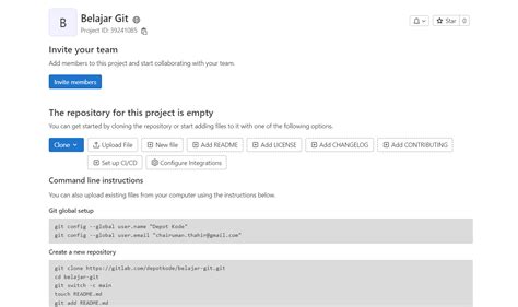 belajar git menggunakan remote repository depot kode