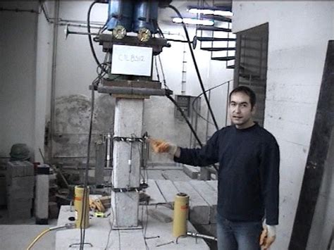 A Test Setup B Failure Of A RC Column Download Scientific Diagram