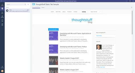 Developing With Microsoft Teams Creating Static Tabs The