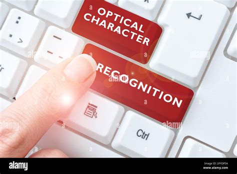 Writing Displaying Text Optical Character Recognition Business Concept The Identification Of