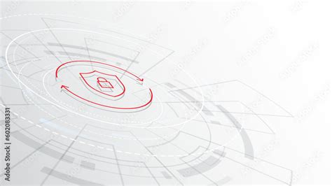 Network Protection Concept On Abstract Technology Background