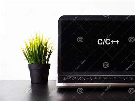 C Plus Programming Language Programming Training The Concept Of Computer Courses Stock Image