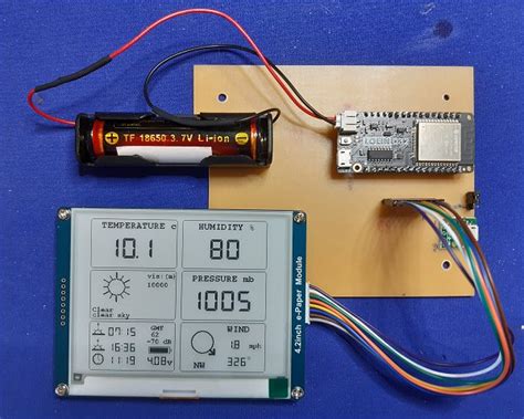 Arduino E Paper Weather Monitor