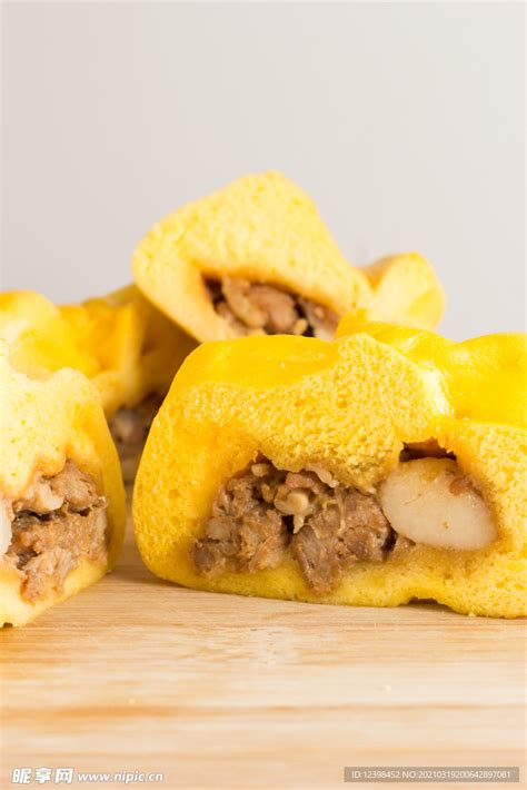 黄色面皮包子摄影美图摄影图 传统美食 餐饮美食 摄影图库 昵图网