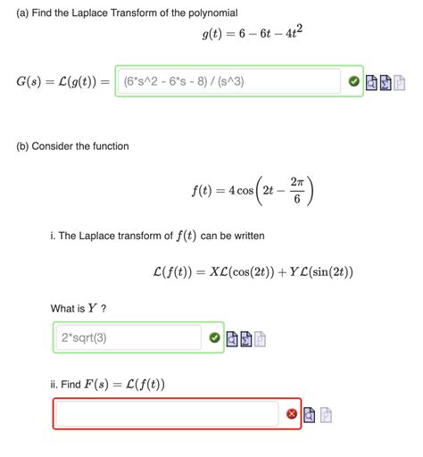 Solved A Find The Laplace Transform Of The Polynomial
