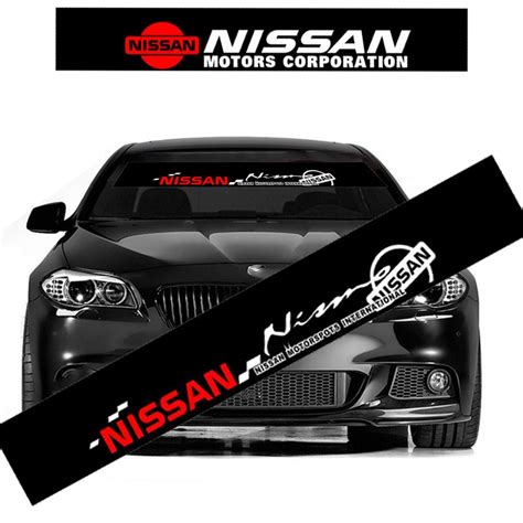 Car Windscreen Windshield Sticker Black Decorative Stickers For Nissan