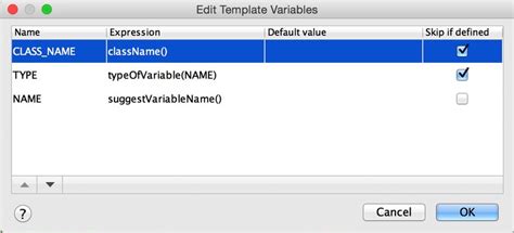 Live Templates In Intellij Idea