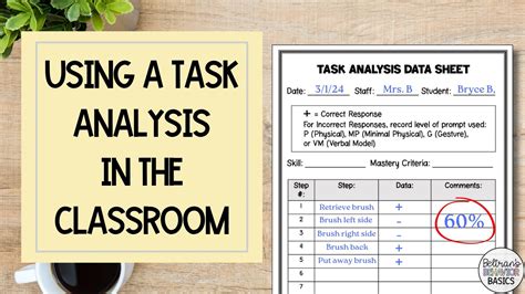 Using A Task Analysis Effectively In An Autism Classroom