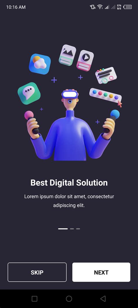 cross platform react native onboarding startup app template for android