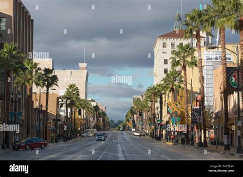 Colorado Boulevard Looking West In The City Of Pasadena In Preparation For The Tournament Of