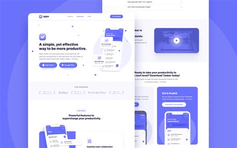 Mobile App Webflow Template Apps BRIX Templates