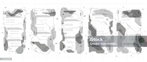 Hud Infographic 패널의 집합입니다 웹 및 응용 프로그램 미래의 사용자 인터페이스에 대 한 디스플레이 패널 가상 그래픽 개념에 대한 스톡 벡터 아트 및 기타