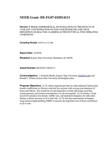 pdf experimental investigation on the effects of coolant