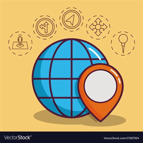 Navigation And Location Design Royalty Free Vector Image