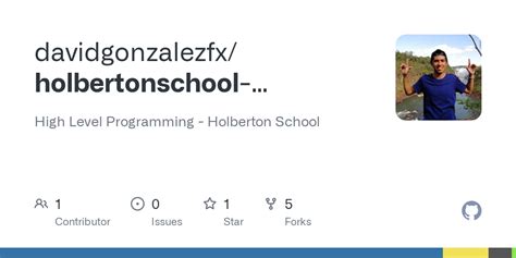 Github Davidgonzalezfxholbertonschool Higherlevelprogramming High