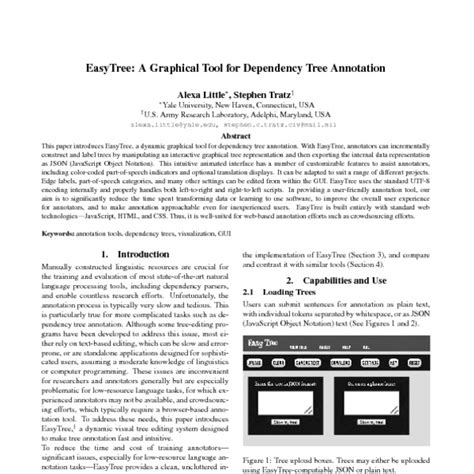 Easytree A Graphical Tool For Dependency Tree Annotation Acl Anthology