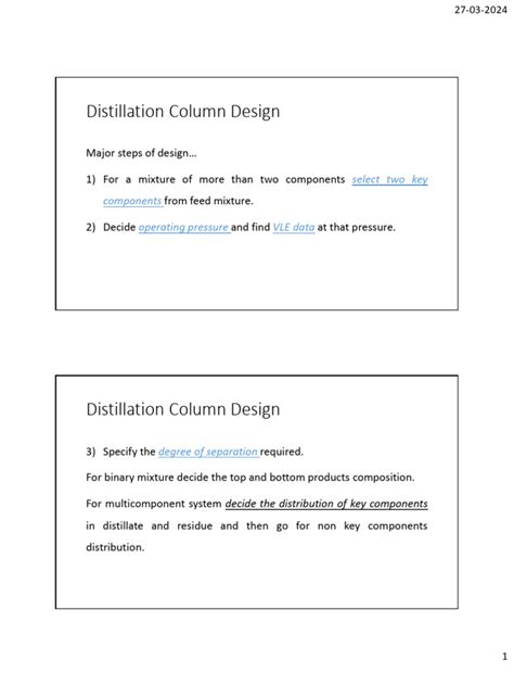 Distillation Design 0 Pdf