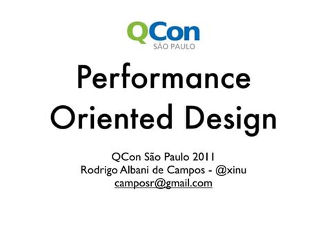 Performance Oriented Design Pdf