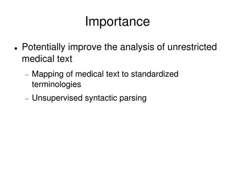 Ppt Determining The Syntactic Structure Of Medical Terms In Clinical Notes Powerpoint