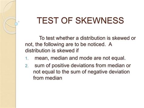 measure of skewness pptx
