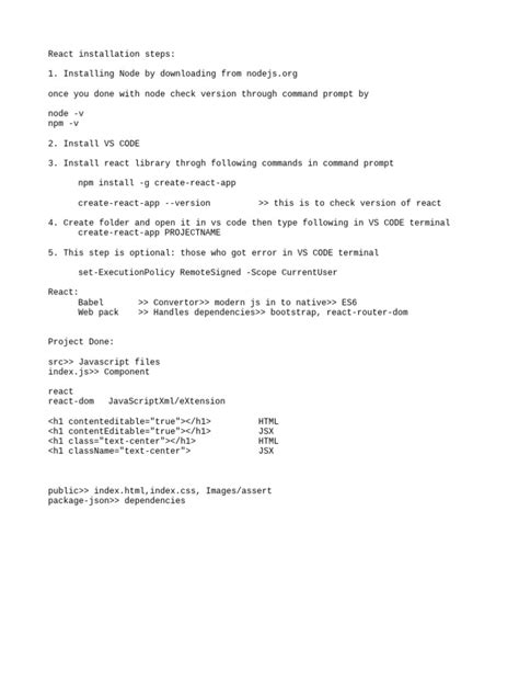 Installation React Pdf Computers