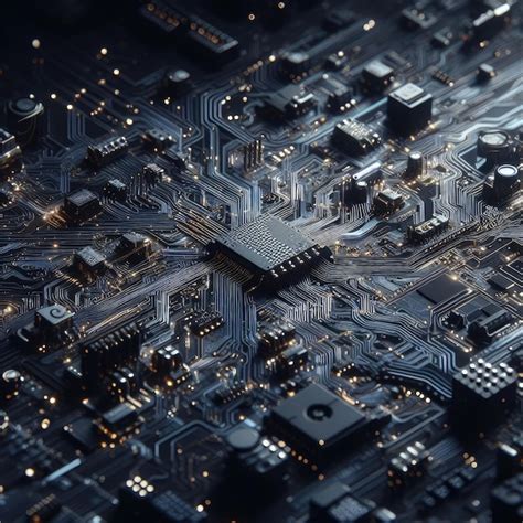 Premium Ai Image Close Up Detail Of A Hightech Electronic Circuit Board
