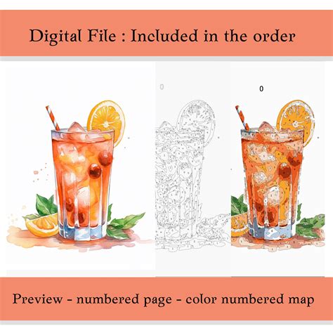 Color By Number For Adultpaint By Number Printable Etsy