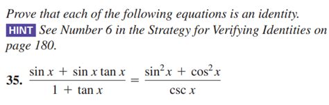 [college Trigonometry Verify This Trig Identity] R Homeworkhelp