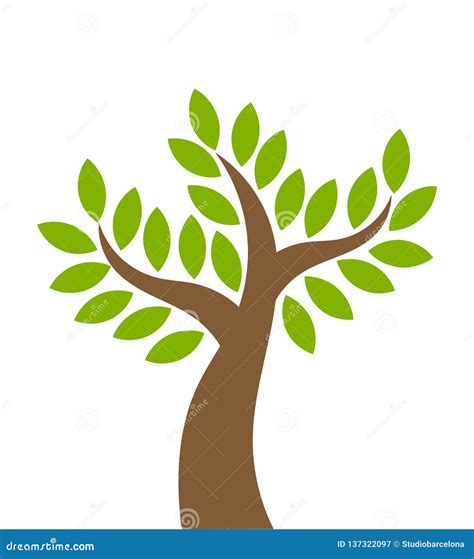 Simple Tree Vector Stock Vector Illustration Of Beautiful 137322097