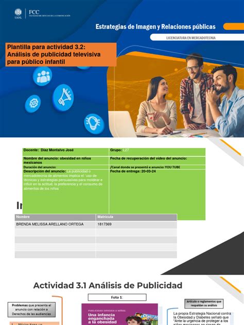 Brenda Melissa Arellano Actividad32 Estrategiasdeimagenyrelacionespúblicas Pdf Obesidad