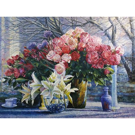 Купить картину Цветы Зима в Москве от художника Семернин Сева