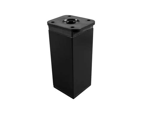 Ніжка мебельна регульована квадратна 40x40x100 мм чорна — ціна 61 грн у каталозі Меблева