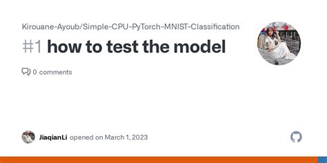 how to test the model · issue 1 · kirouane ayoub simple cpu pytorch