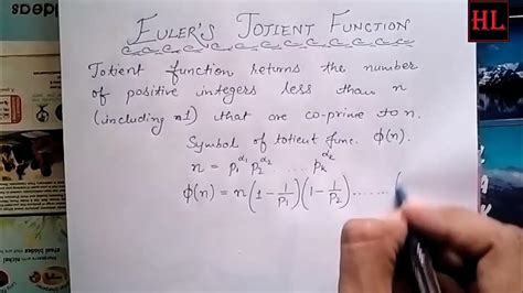 Eulers Totient Function How To Find Totient Of A Number Using Euler