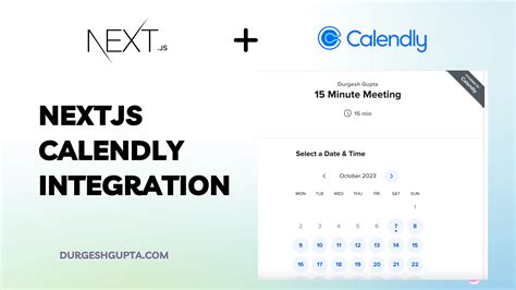 Integrate Calendly With Nextjs Step By Step Guide
