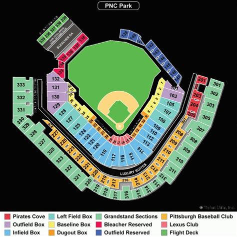Pittsburgh Pirates Stadium Seating Chart Chart Reading Skills